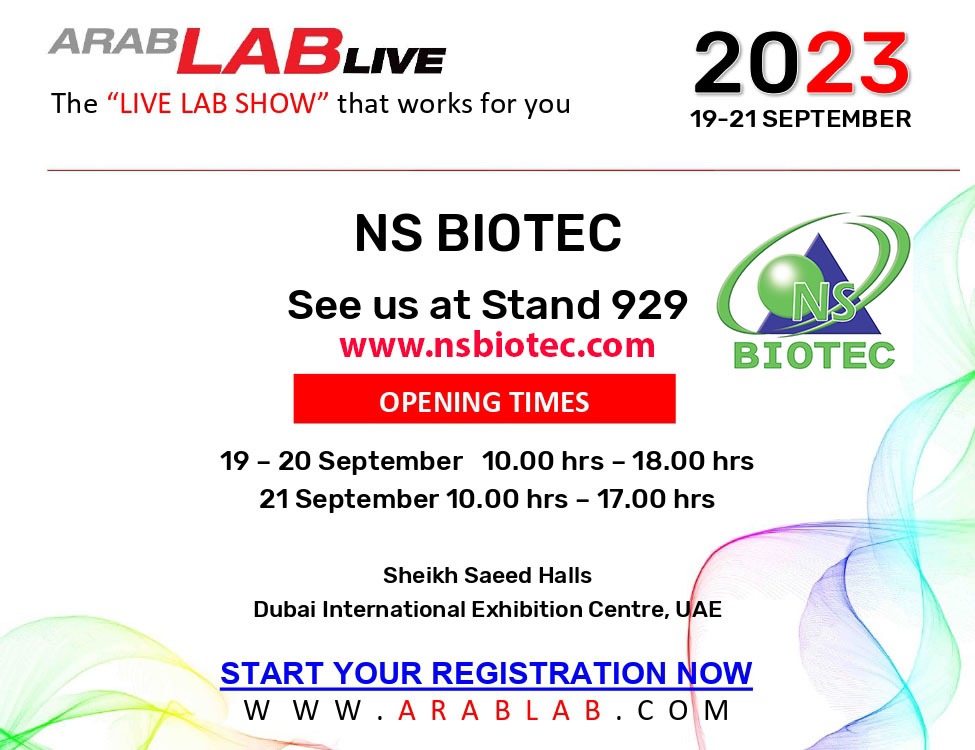 Arab lab Dubai 2023 - nsbiotec